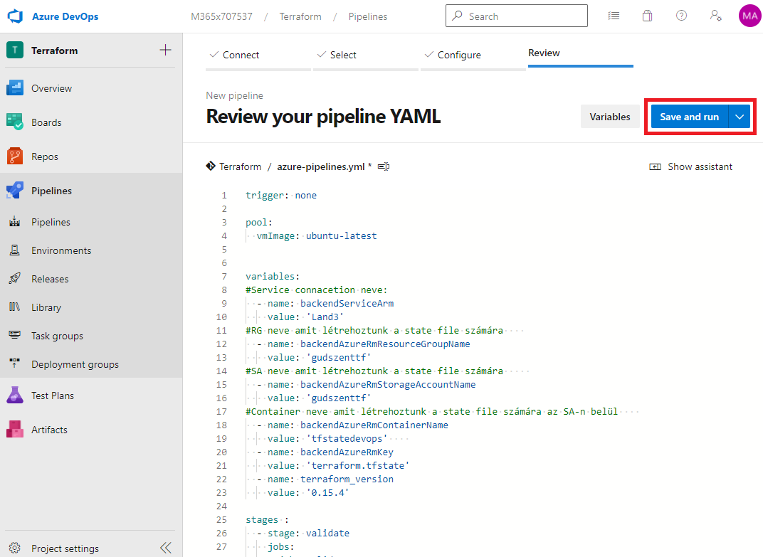 Azure DevOps Pipeline Terraformal Gudszent s How to
